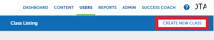 Create and Edit Classes