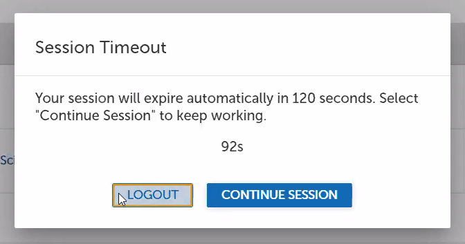 Platform Session Timeout Duration