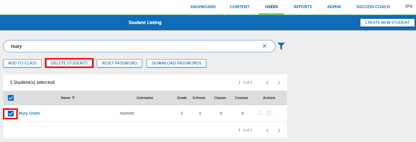 Managing Student Accounts