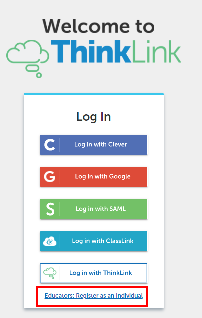 Requesting Trial Access on ThinkLink