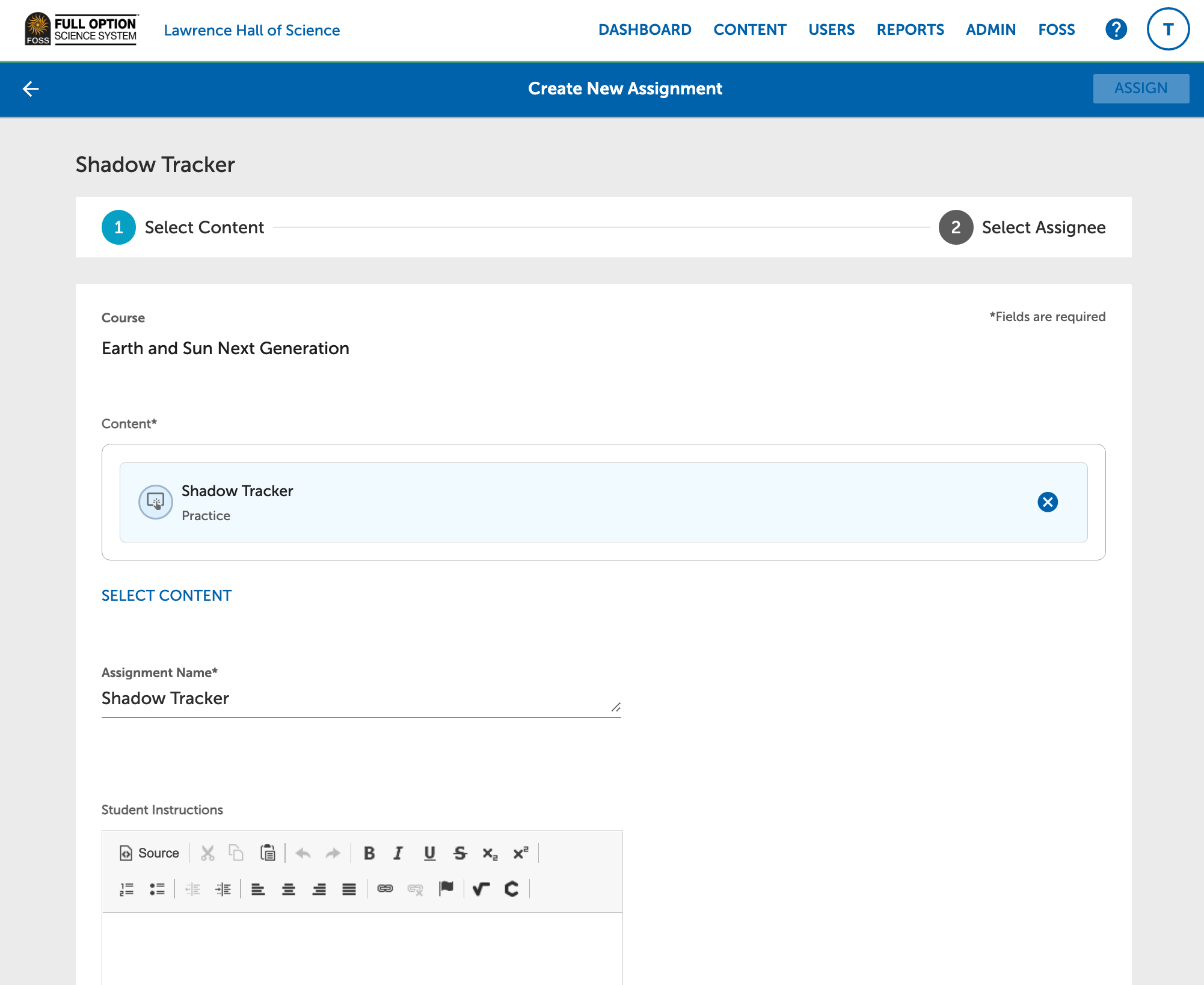 All New Users: FOSSweb on ThinkLink Tour