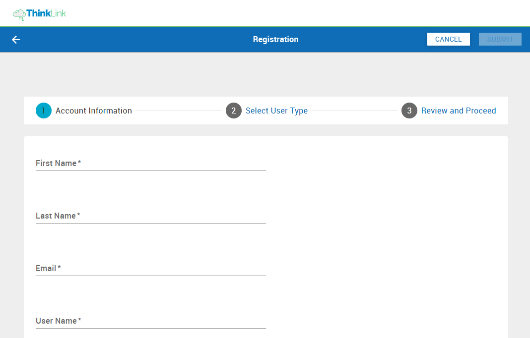 Requesting Trial Access on ThinkLink